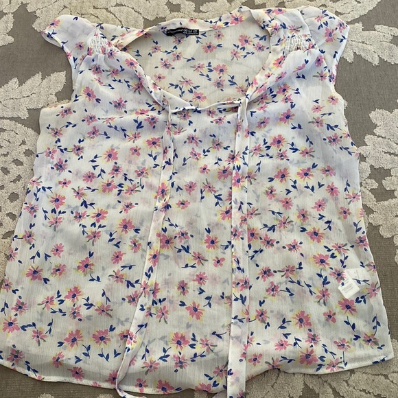 Atmosphere | Tops | Sheer Floral Blouse | Poshmark